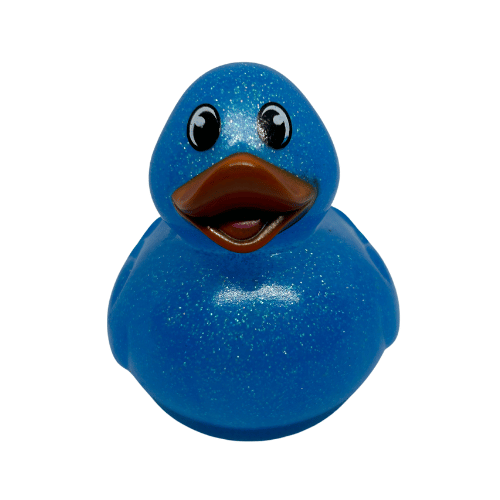 Blue Glitter Rubber Ducky 2.5" | CoolDucky