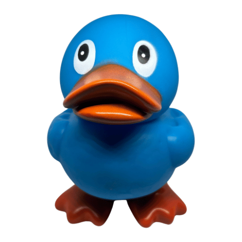 Jumbo Blue Standing Rubber Ducky 6" | CoolDucky