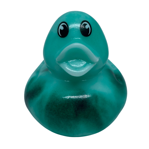 Green Marble Rubber Ducky 2" | CoolDucky