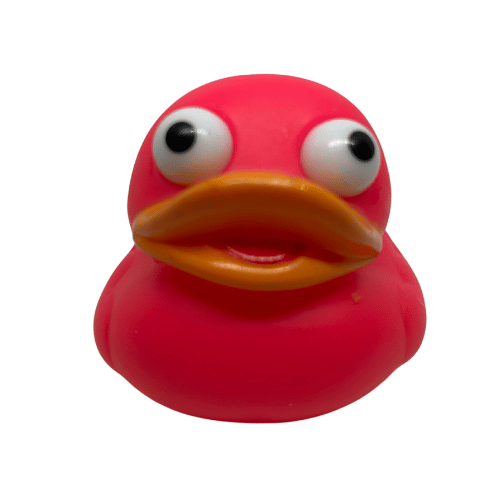 Pink Eye-Popper Rubber Ducky 2" | CoolDucky
