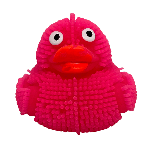 Pink Puffer Rubber Ducky 2" | CoolDucky