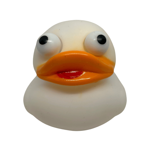 White Eye-Popper Rubber Ducky 2" | CoolDucky