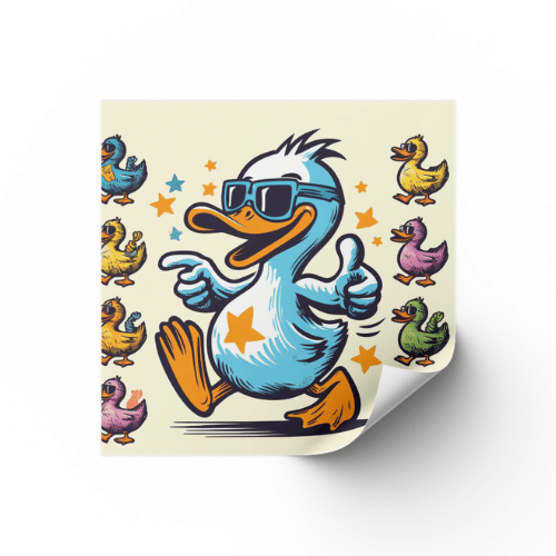 Cool Duck Star Sticker | 3pk | CoolDucky