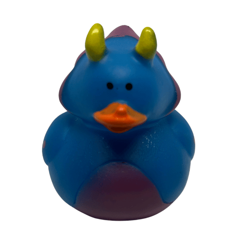 Blue Dino Rubber Ducky 2" | CoolDucky