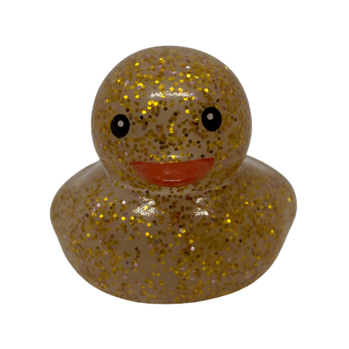 Gold Glitter Rhubarb Ducky 2" | CoolDucky