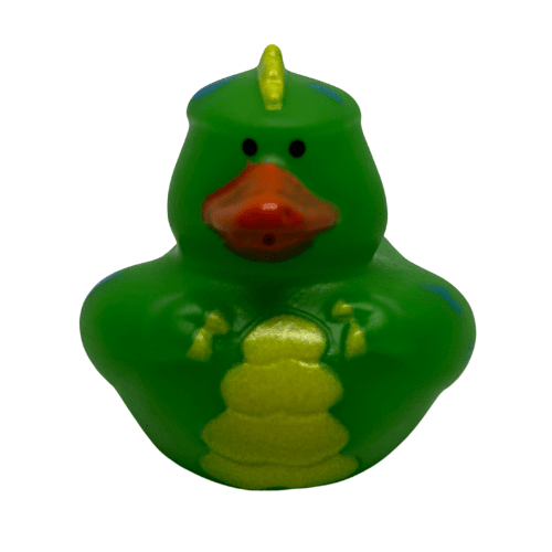 Green Dino Rubber Ducky 2" | CoolDucky