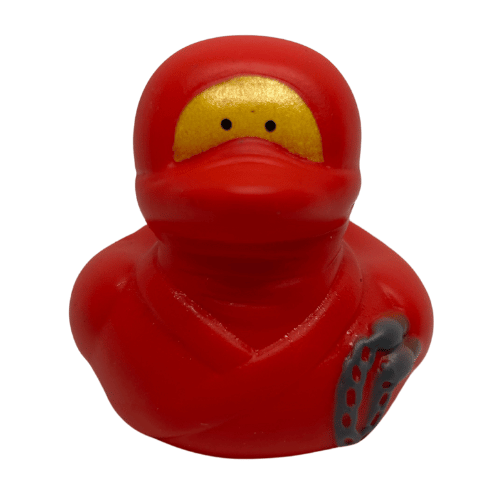 Red Ninja Rubber Ducky 2" | CoolDucky