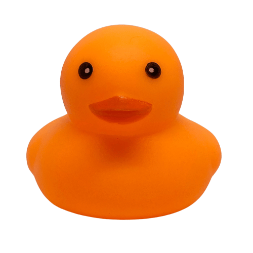 Orange Rhubarb Rubber Ducky 2" | CoolDucky
