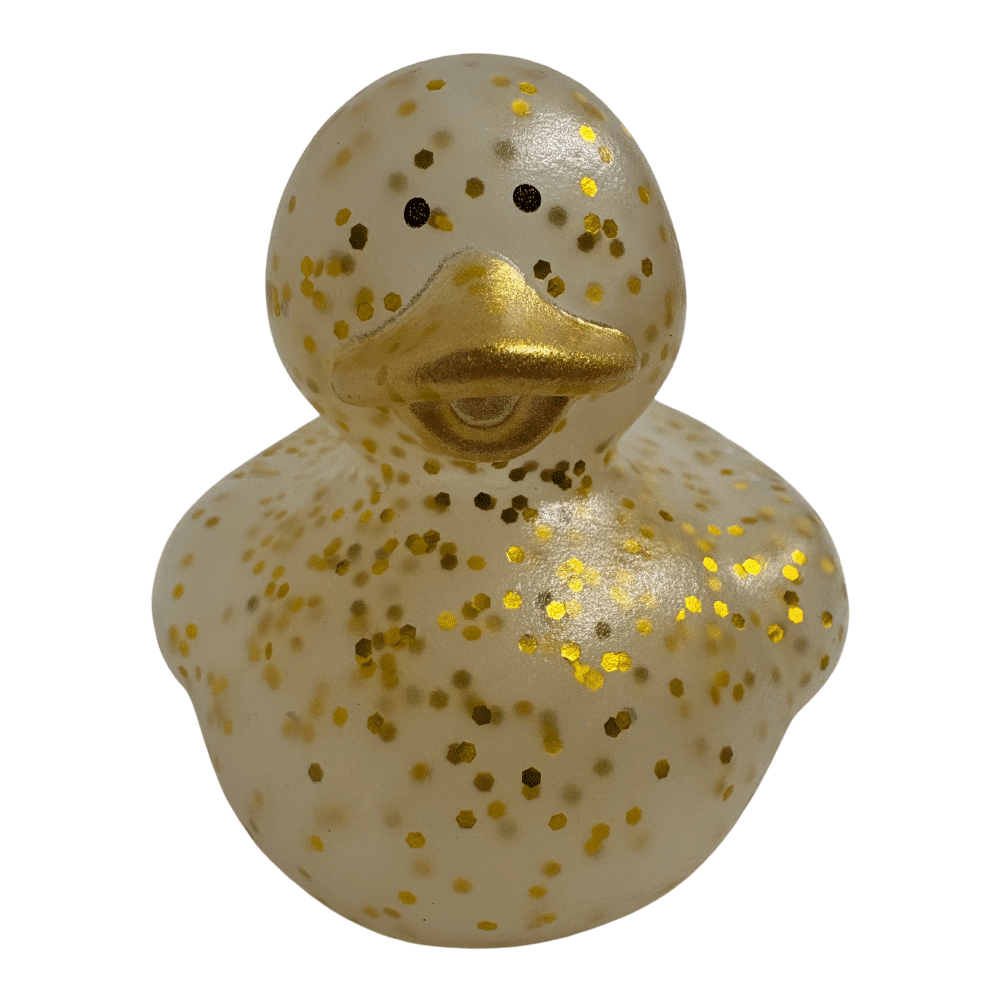 Gold Glitter Rubber Ducky 2" | CoolDucky