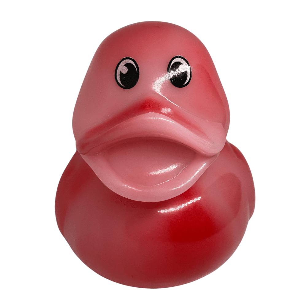 Jumbo Red Marble Rubber Ducky 6" | CoolDucky