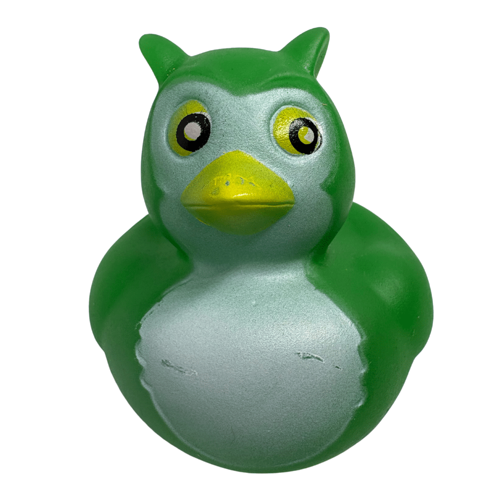 Green Owl Rubber Ducky | CoolDucky